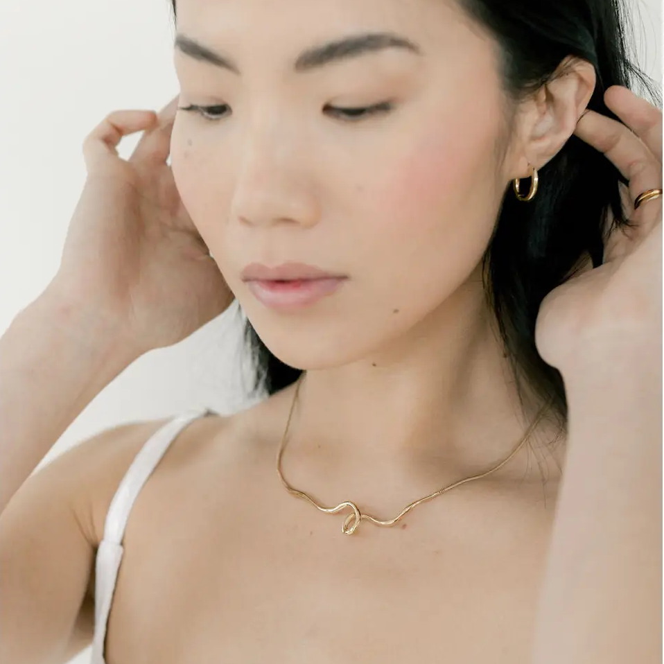 Maeva Necklace Gold - Kara Yoo – Public Mercantile